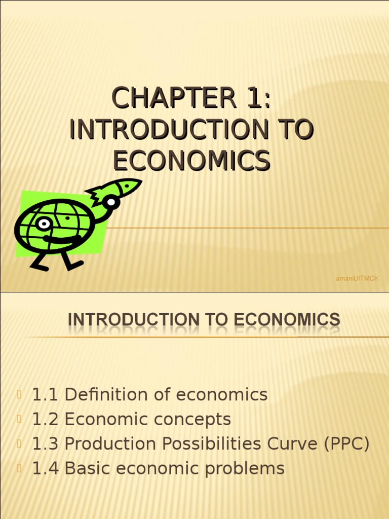 Chapter 1 Intro To Economics-Student | PDF | Microeconomics | Economics