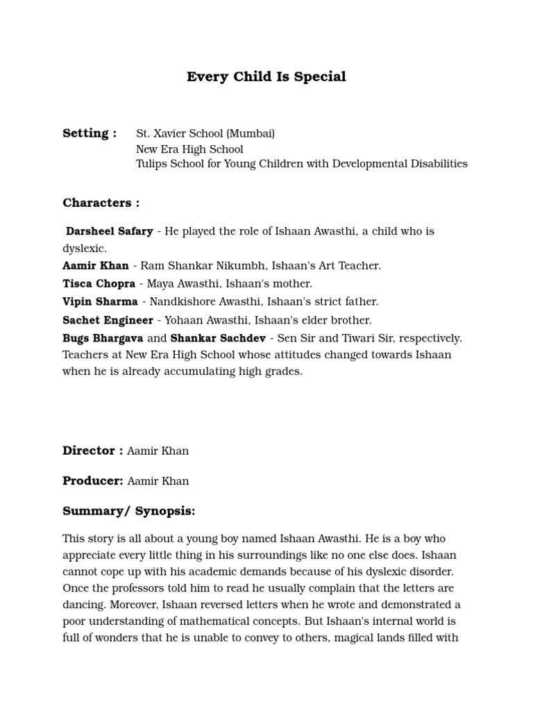 Every Child Is Special | PDF | Dyslexia | Intellectual Disability
