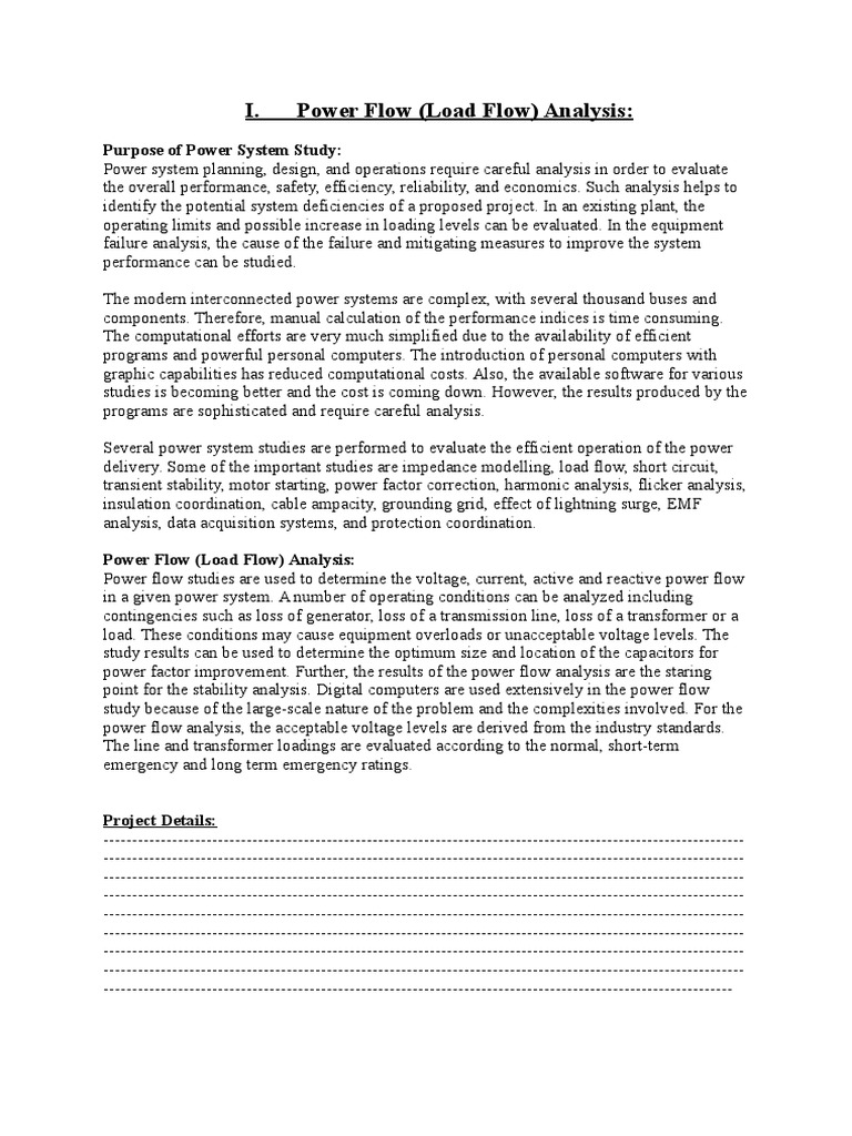 Power System Studies - Abstract | PDF | Electric Power System ...