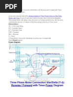 Star-Delta-Forward-Reverse Circuit | PDF | Switch | Electric Motor