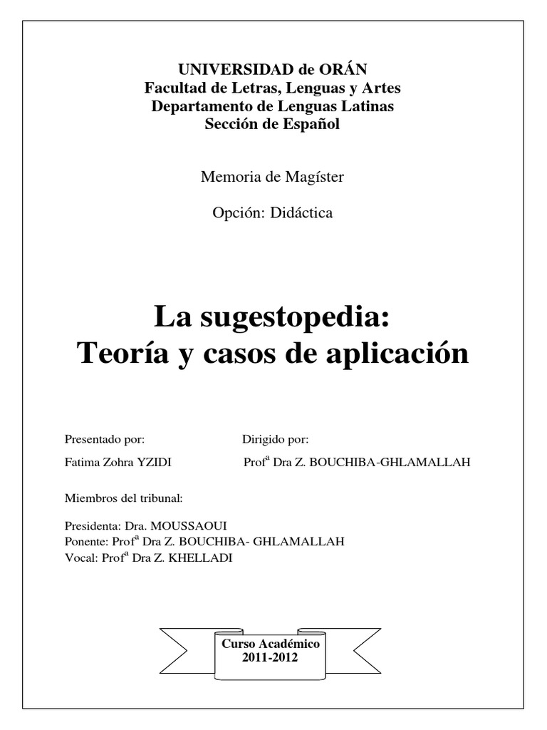 La Sugestopedia Teoria | PDF | Aprendizaje | Lingüística