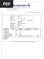 Salary Slip Without PF and ESI | PDF