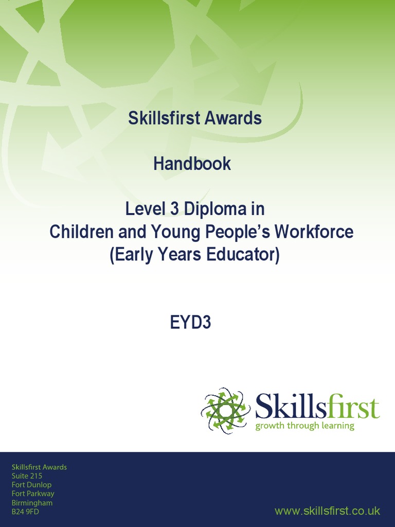 Level 3 Diploma in Children and Young People's Workforce Early Years ...