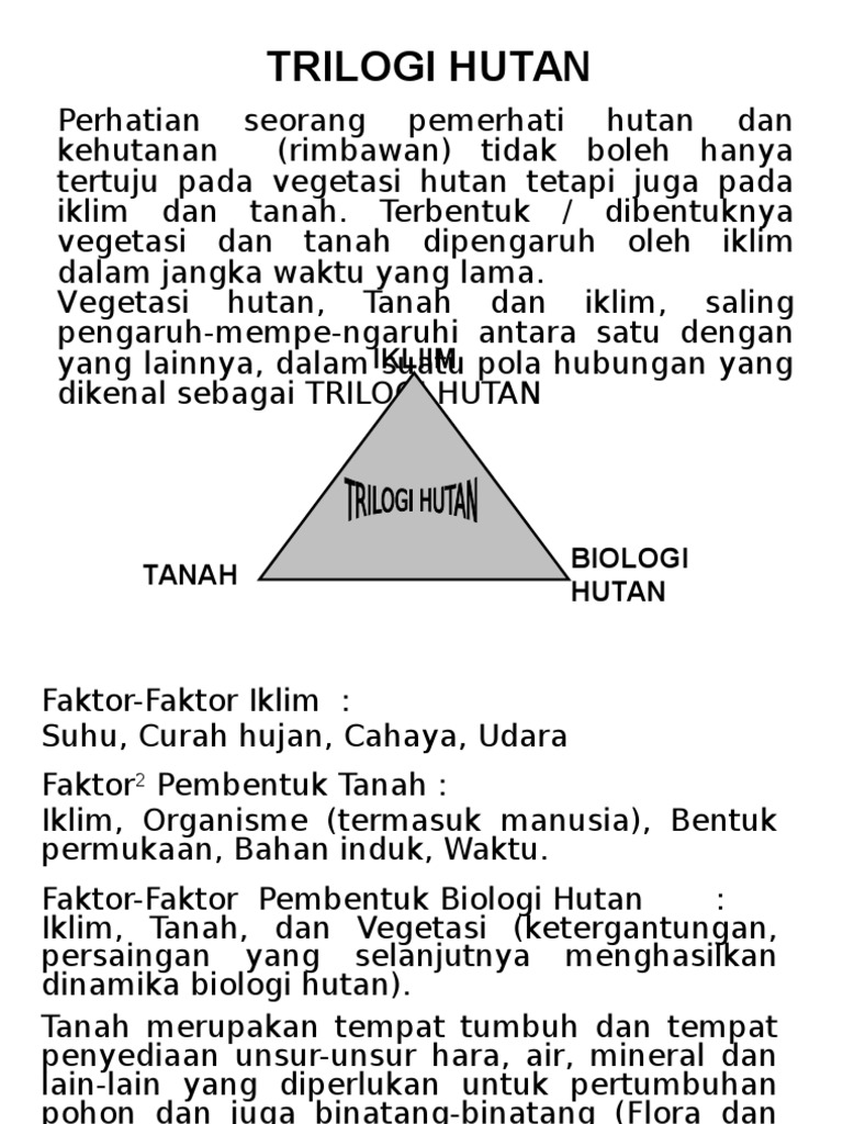 PIK2-Trilogi Hutan | PDF | Kesehatan Holistik | Teknologi & Rekayasa