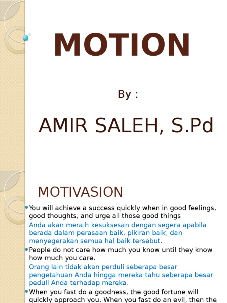 Physics & Motivation Insights | PDF | Speed | Velocity
