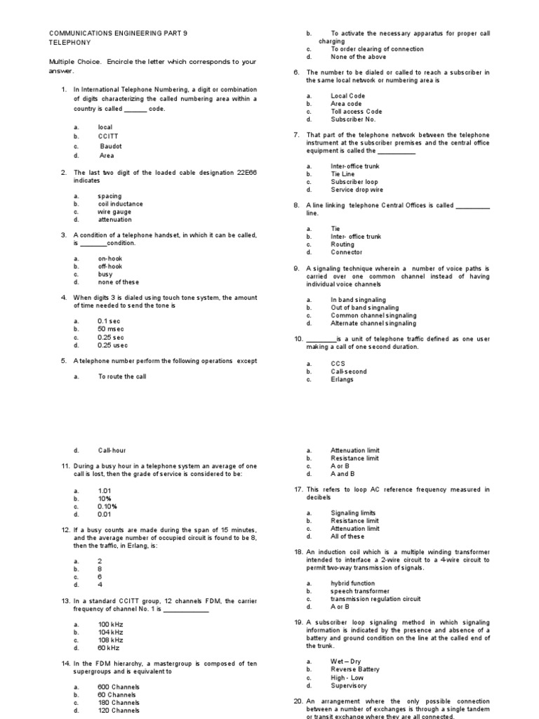 Telephony | PDF | Telephone Exchange | Telephone