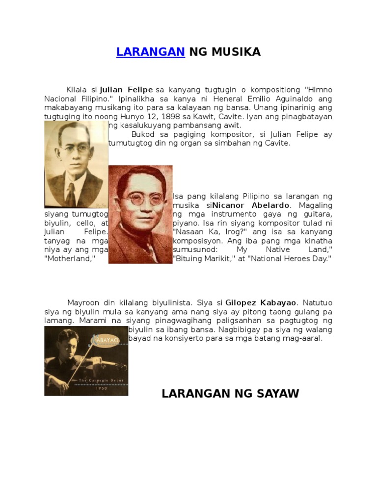 Larangan NG Musika | PDF