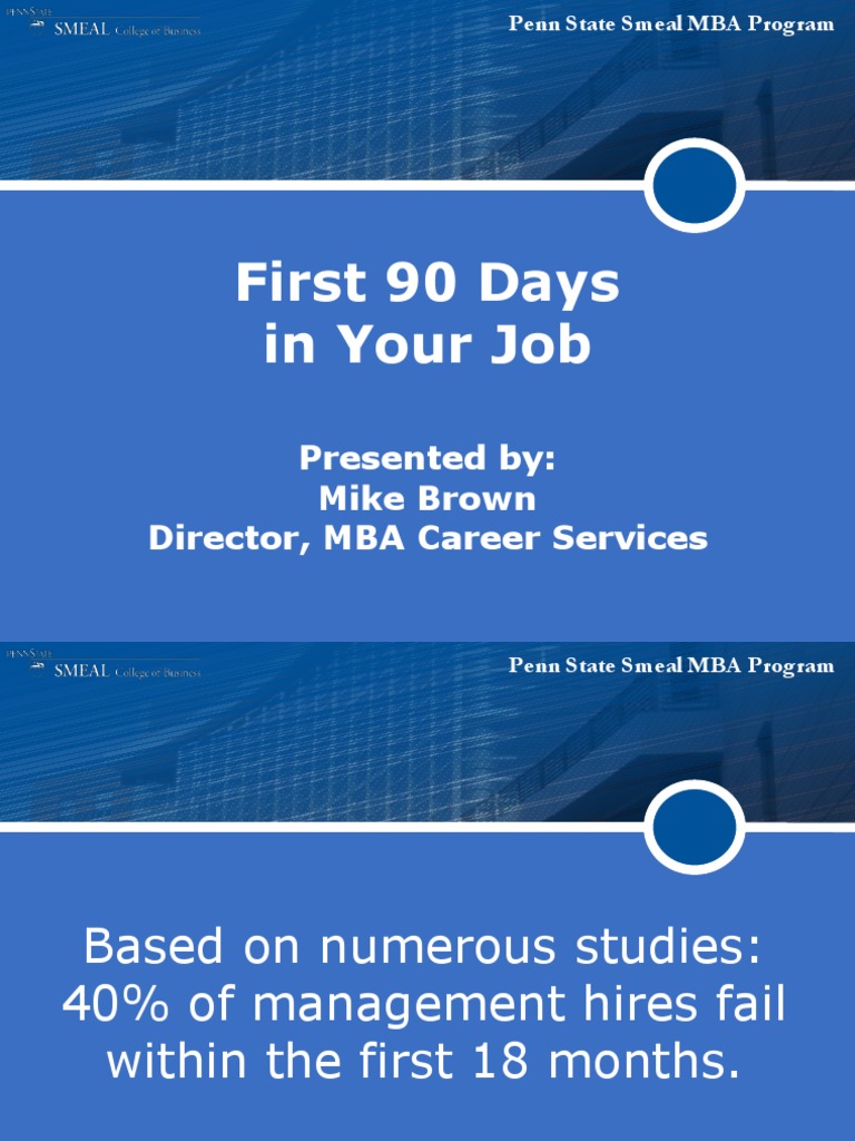 First 90 Days Job Transition Guide | PDF | Swot Analysis | Master Of ...