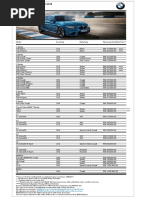 BMW Service Packages Pricing in Malaysia | PDF | Bmw | Sports Cars