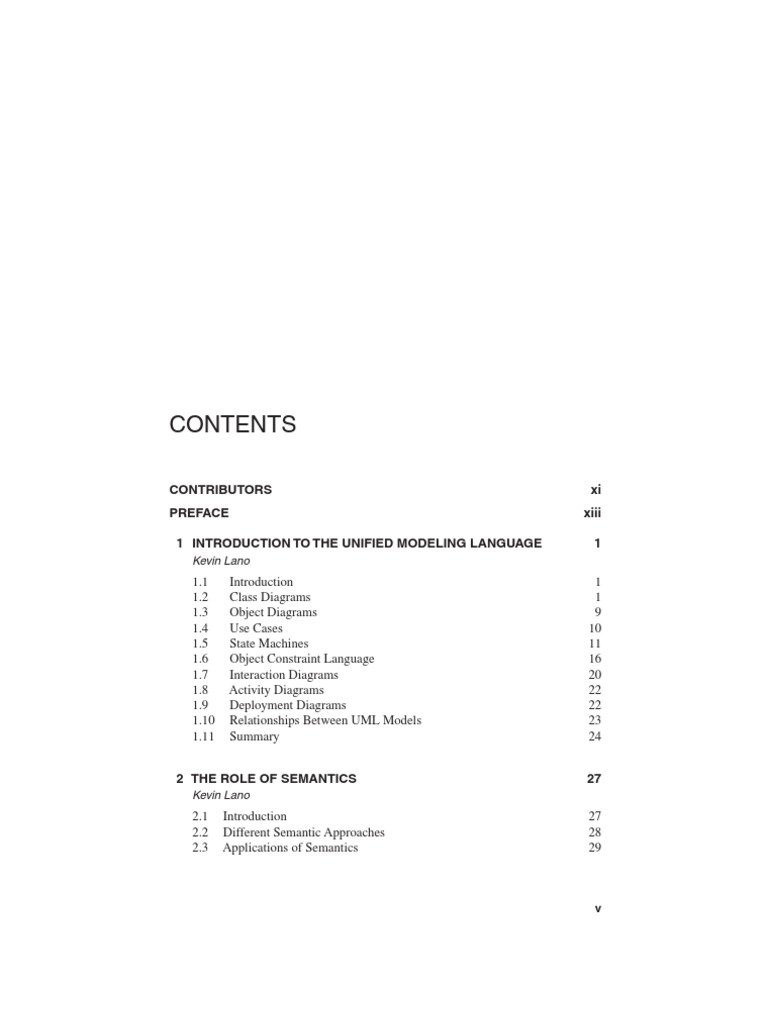 Uml 2 Semantics And Applications Pdf Unified Modeling Language Semantics