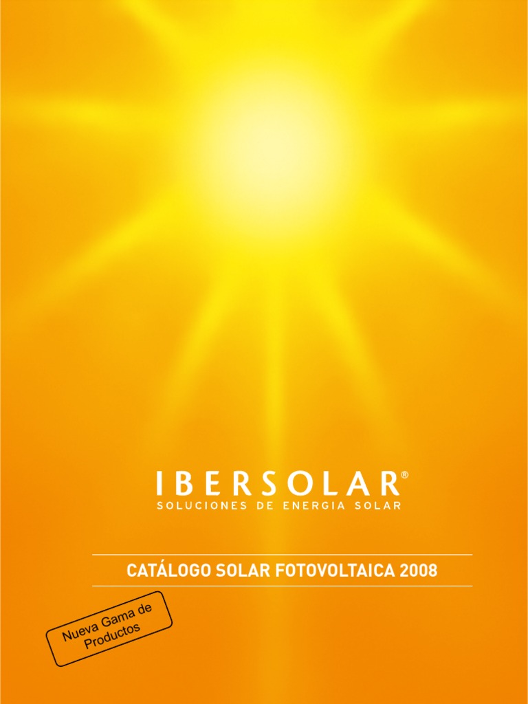Catalogo Ibersolar Fotovoltaica | Energía solar | Fotovoltaica