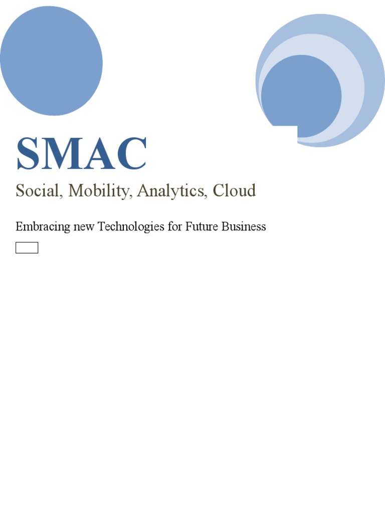 Smac | PDF | Cloud Computing | Analytics