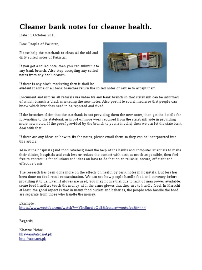 Dirty Currency Notes | PDF | Hepatitis C | Banknote