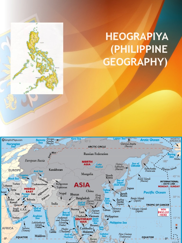 Heograpiya Philippine Geography | PDF | Philippines | Asia