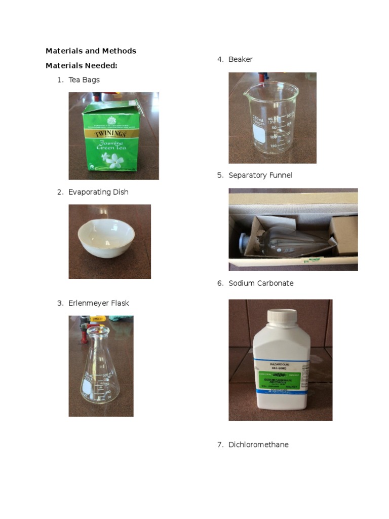 Beaker: Materials and Methods Materials Needed | PDF