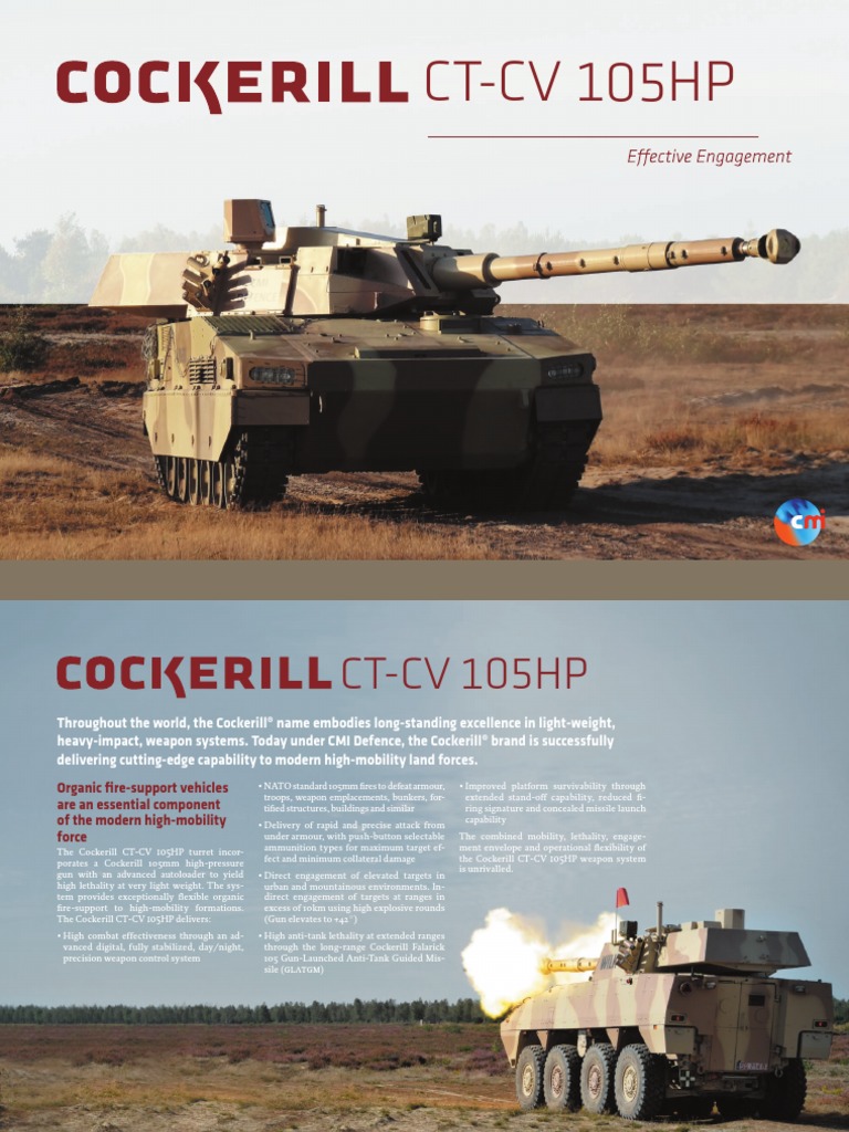 CMI Defence Cockerill CT CV 105HP | Gun Turret | Cannon