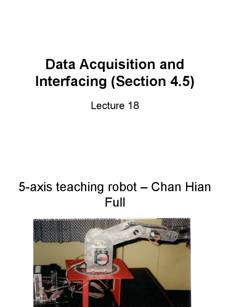 Lecture 18 Data Acquisition | PDF | Analog To Digital Converter | Sampling (Signal Processing)