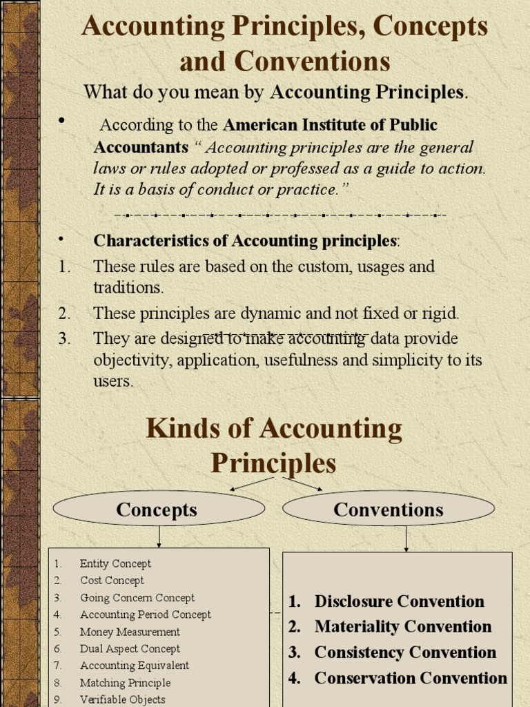What Do You Mean by Accounting Principles | PDF | Debits And Credits ...