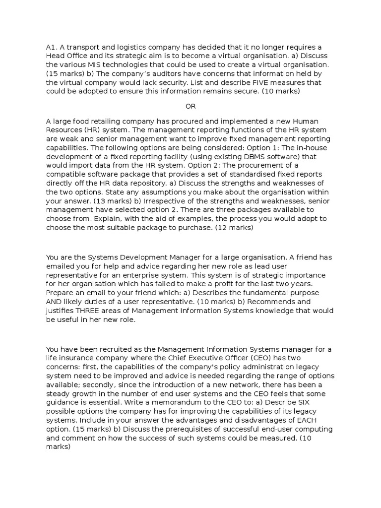 Mis Case Studies | Download Free PDF | Software As A Service | Customer Relationship Management