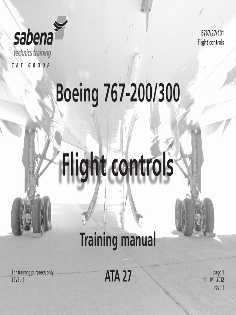B767 - Flight Controls | Flight Control Surfaces | Aircraft Flight ...