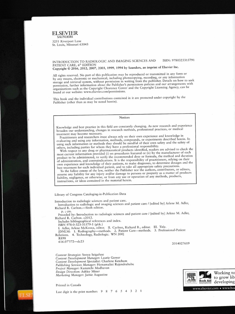 Introduction To Imaging and Radiologic Science | PDF | Radiology ...