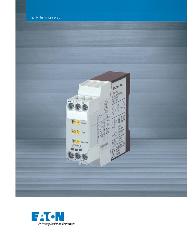 Catalogue - ETR Timing Relays PDF | PDF