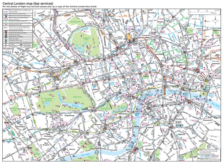Central London Bus Map | PDF | London | Leisure