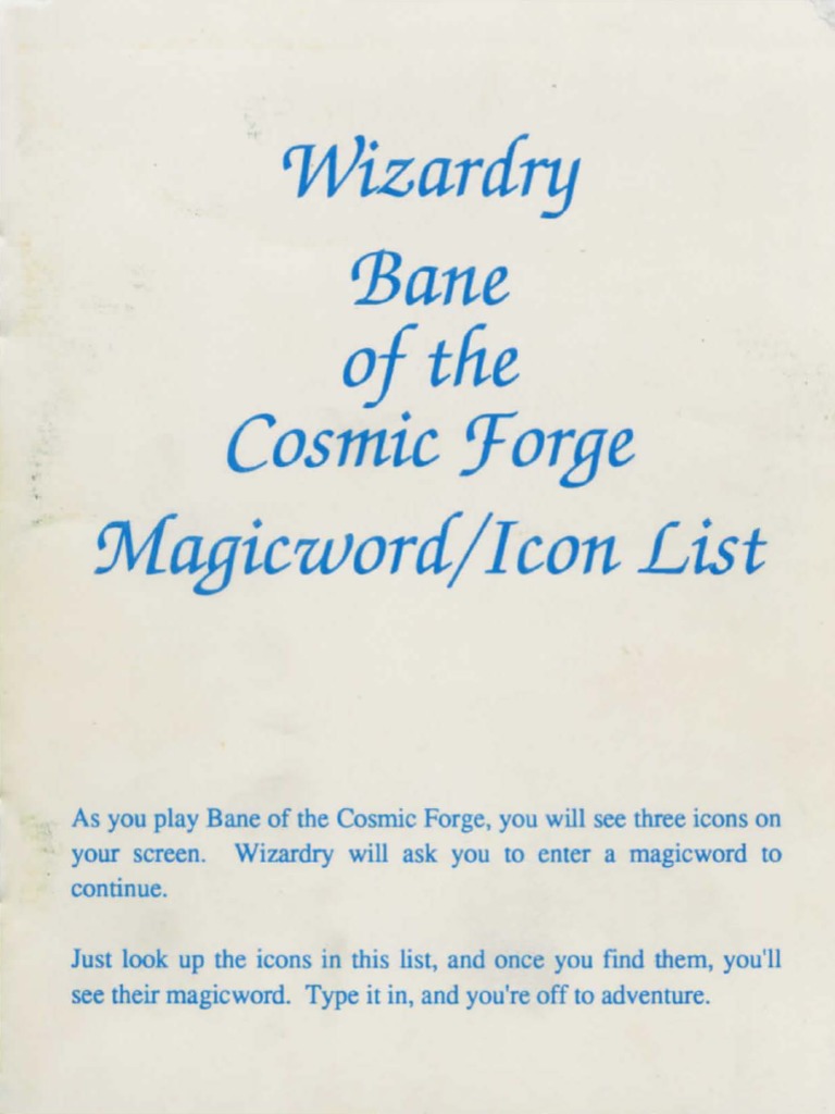 Wiz6 Magicwords | PDF
