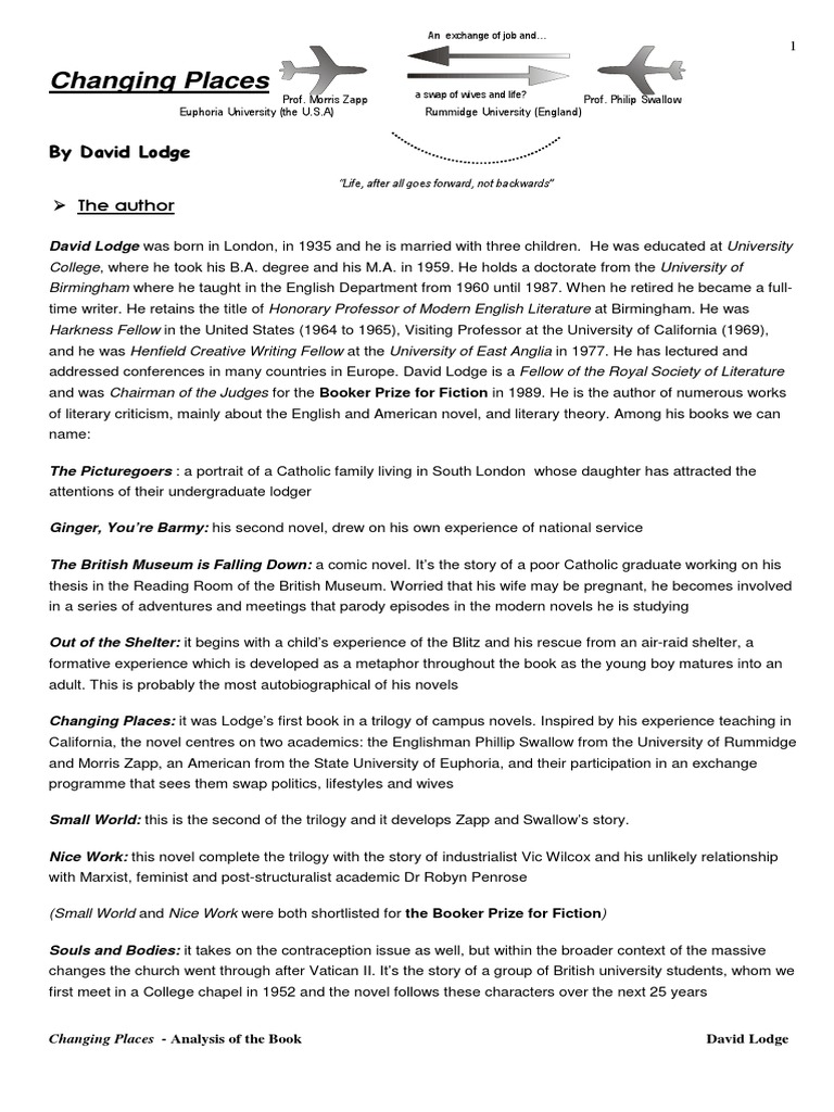 An Academic Exchange and Life Swap: An Analysis of David Lodge's Novel ...