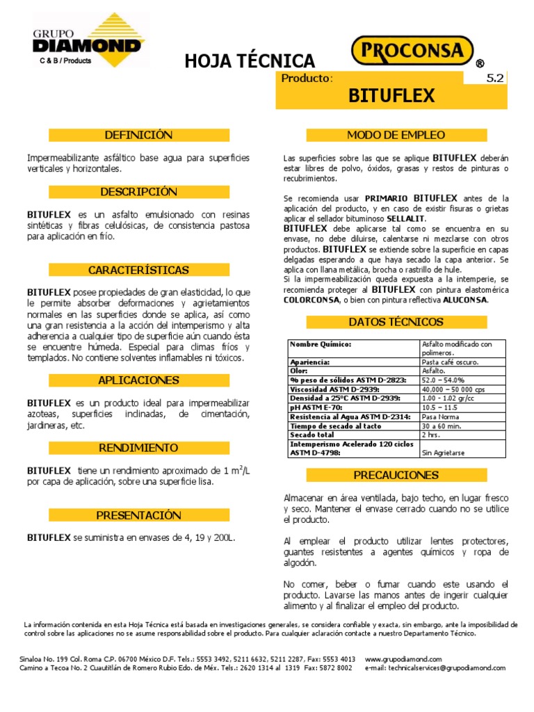 Bituflex PDF | PDF | Pintar | Química
