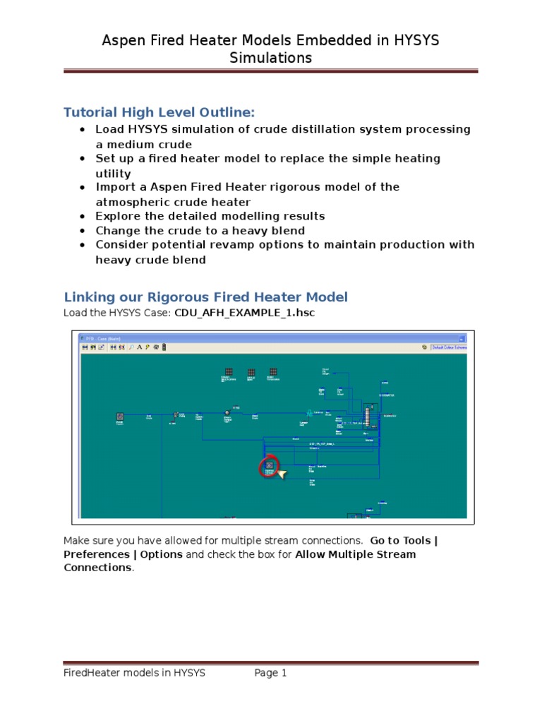 Aspen Fired Heater Models in HYSYS Simulations | PDF | Furnace | Hvac