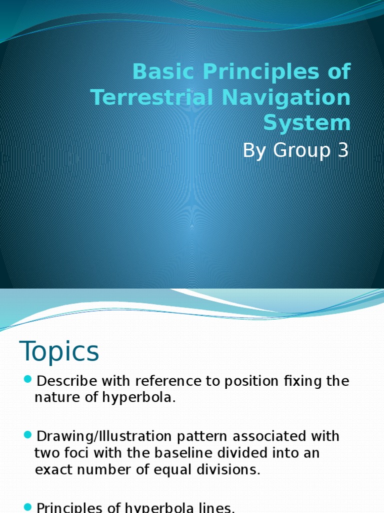 Basic Principles of Terrestrial Navigation System | PDF | Geometric Shapes | Geometry
