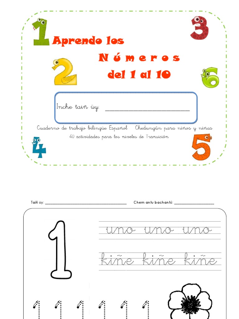 Los Numeros 1 Al 10 Español-chedungun | Naturaleza