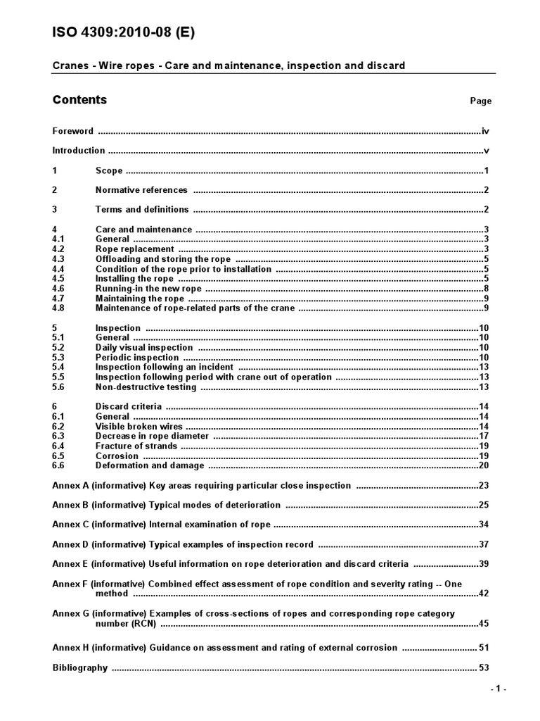 Crane Wire Rope Code PDF | PDF