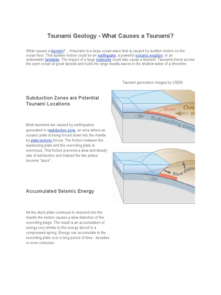 Tsunami Geology.docx | Tsunami | Plate Tectonics