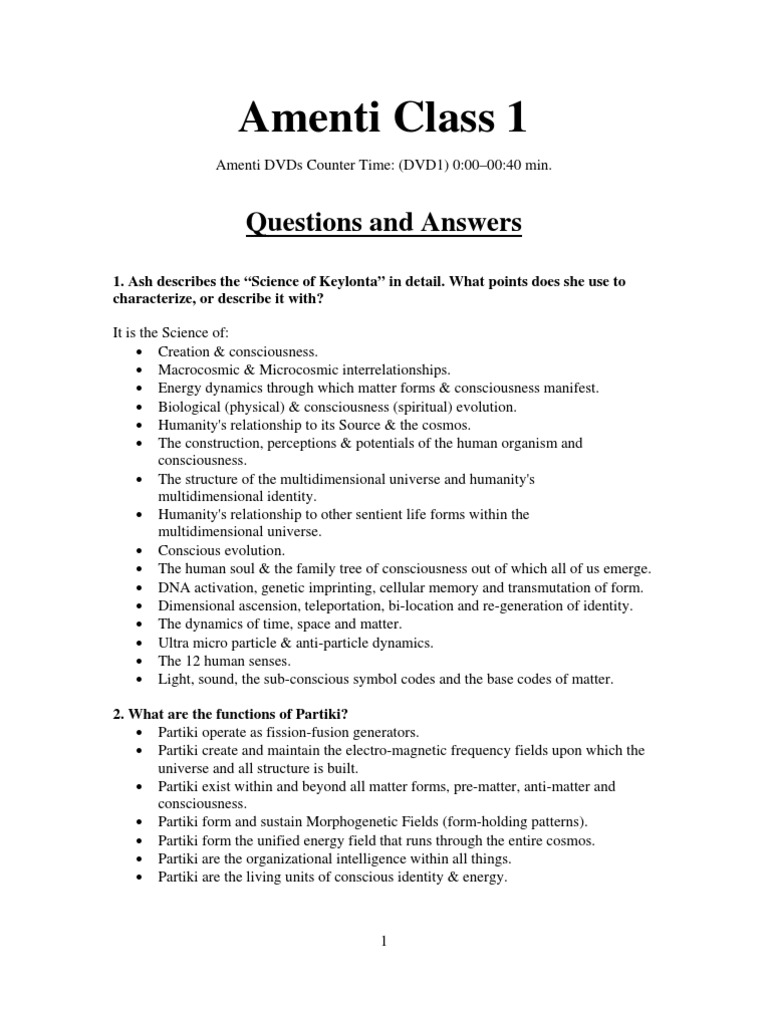 Science of Keylonta | PDF | Matter | Consciousness