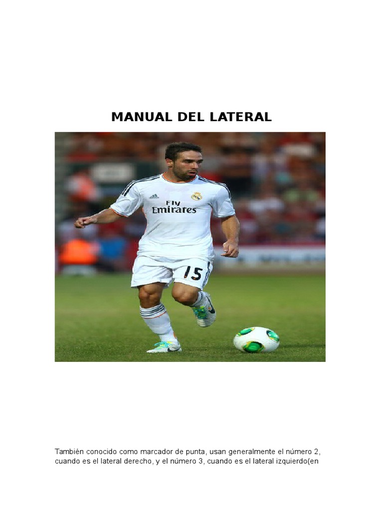 Manual del Lateral en Fútbol | PDF | Defensor (Asociación de Fútbol ...