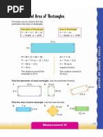 Area and Perimeter 2D Shapes | PDF | Geometric Measurement | Distance