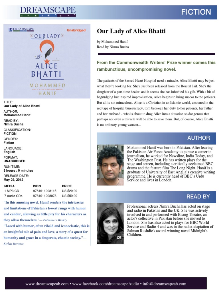 Our Lady of Alice Bhatti by Mohammed Hanif | PDF