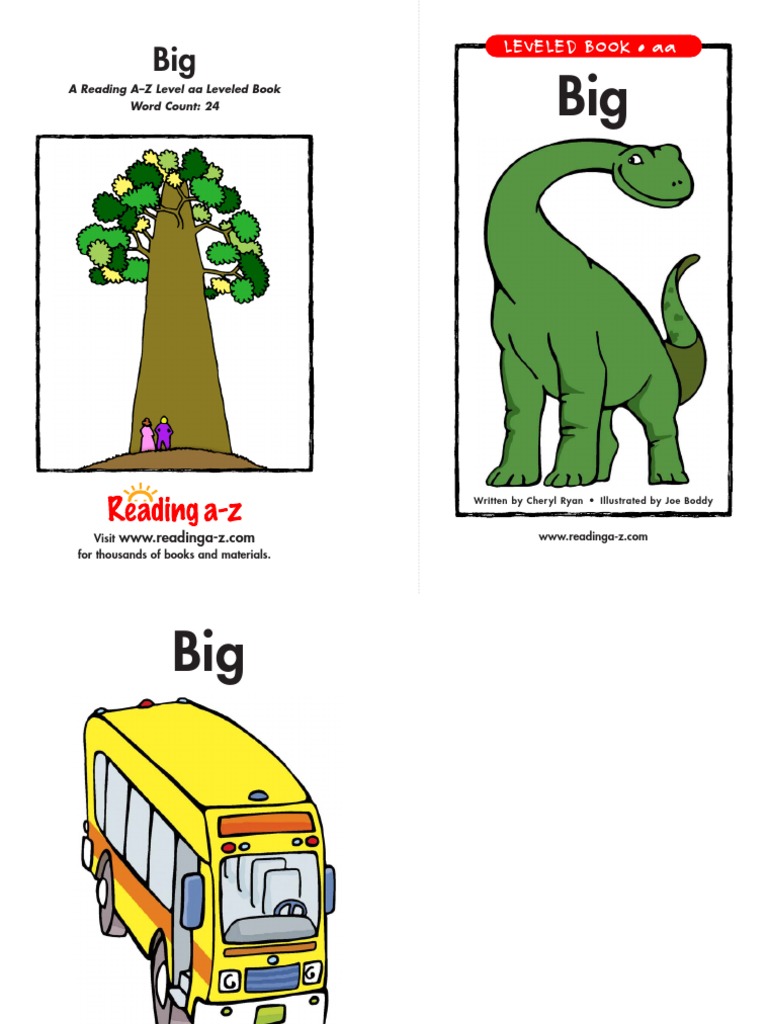 A Reading A-Z Level Aa Leveled Book Word Count: 24 | PDF