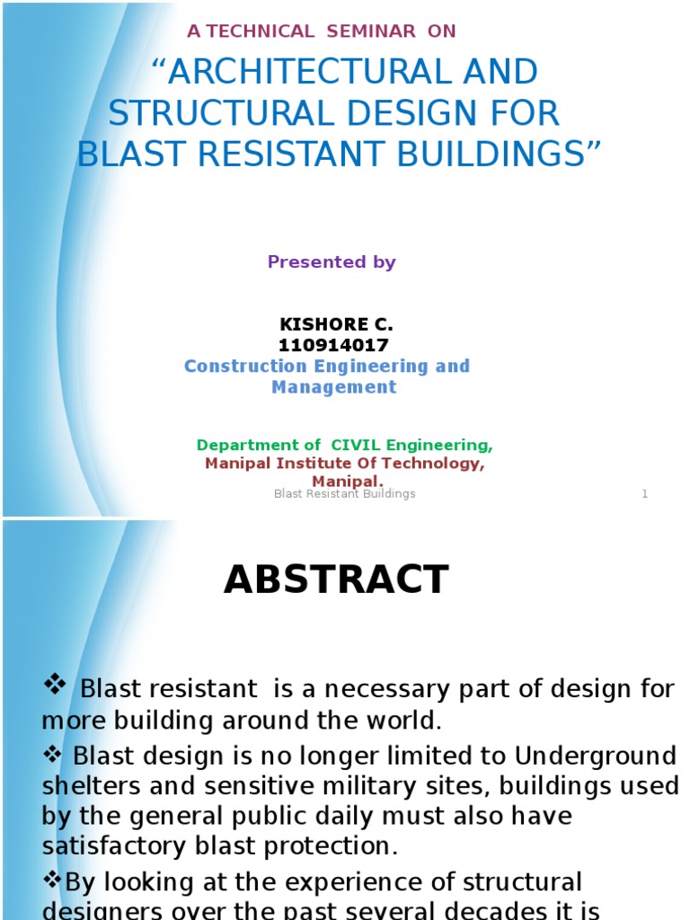 Blast Resistant Building | PDF | Explosion | Bomb