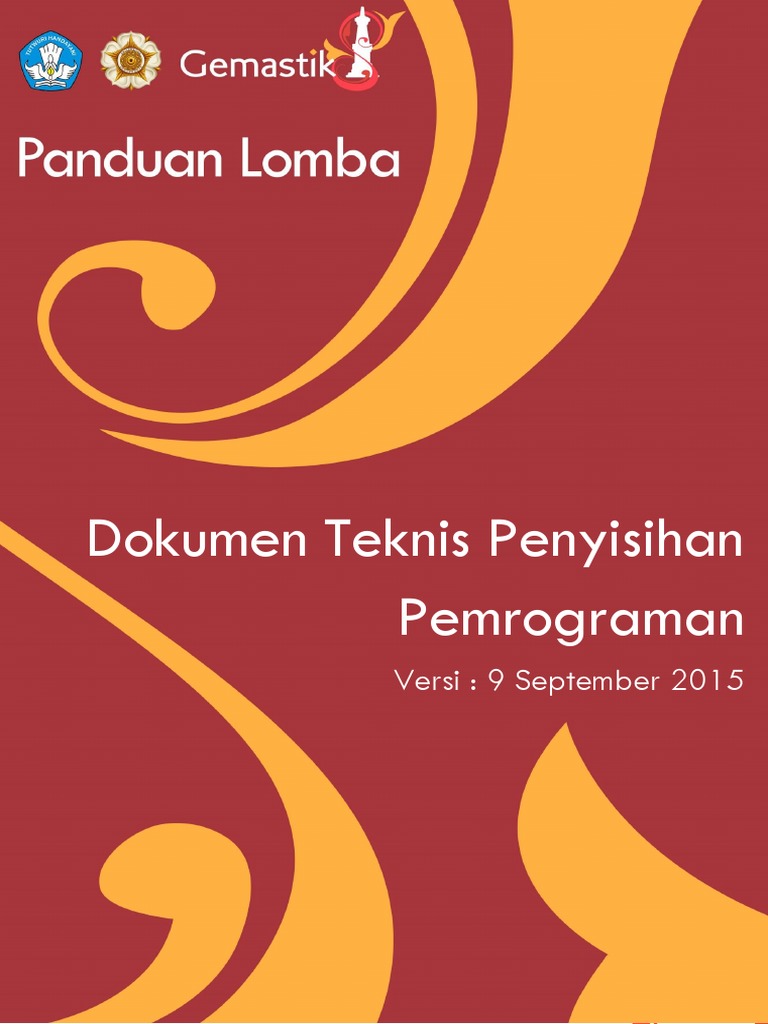 Dokumen Teknis Penyisihan Pemrograman Gemastik 8 | PDF