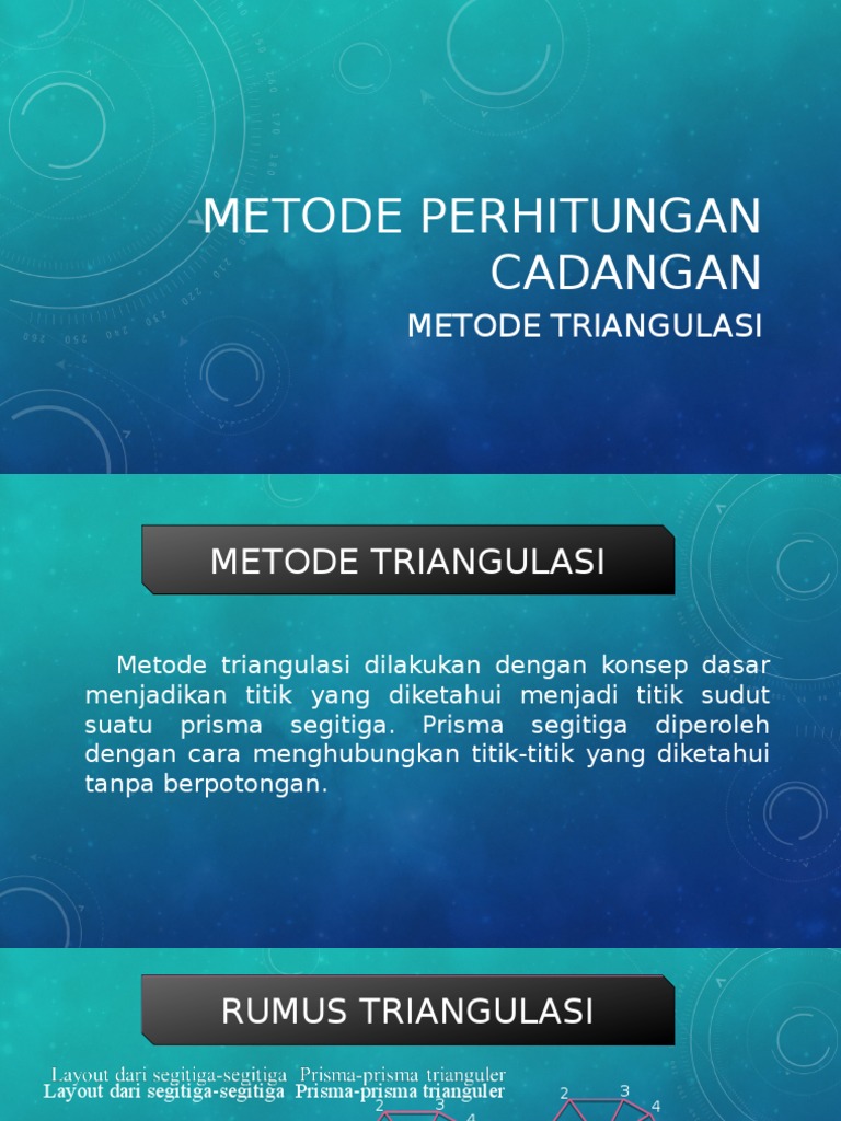 Metode Perhitungan Cadangan | PDF