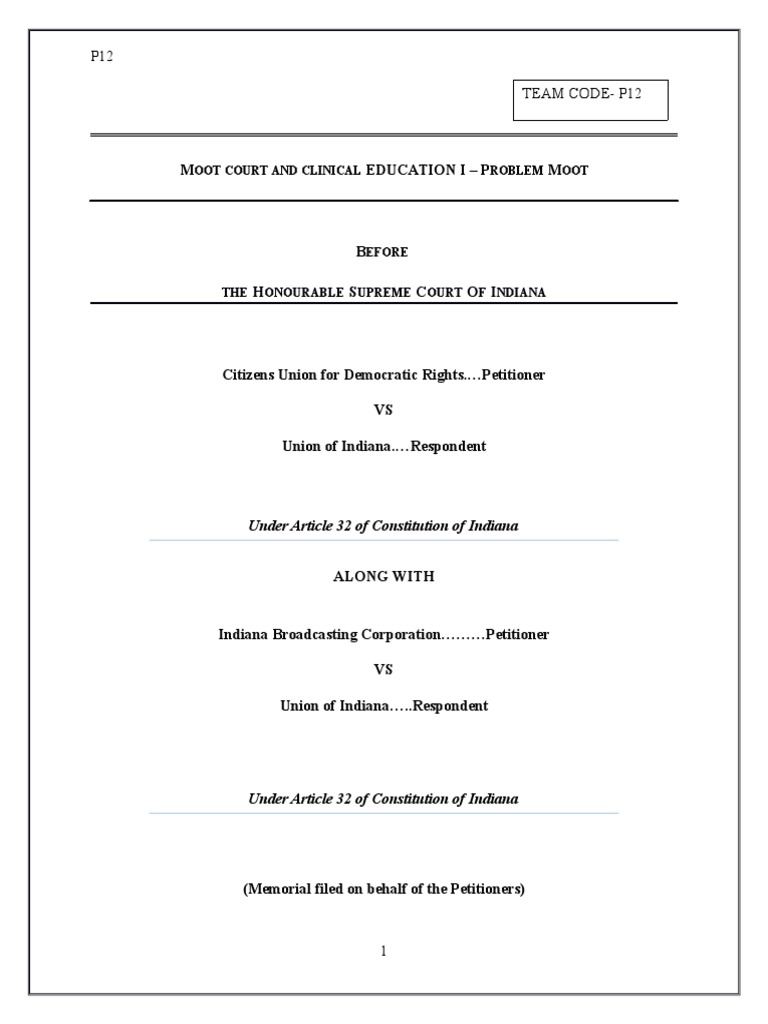 Moot Court and Clinical EDUCATION I | Privacy | Freedom Of Speech