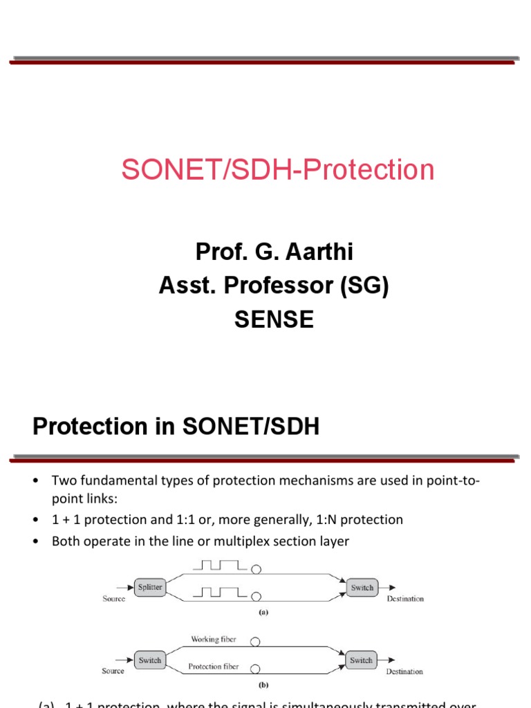 Sonet Sdh-Protection | PDF | Physical Layer Protocols | Networking Standards
