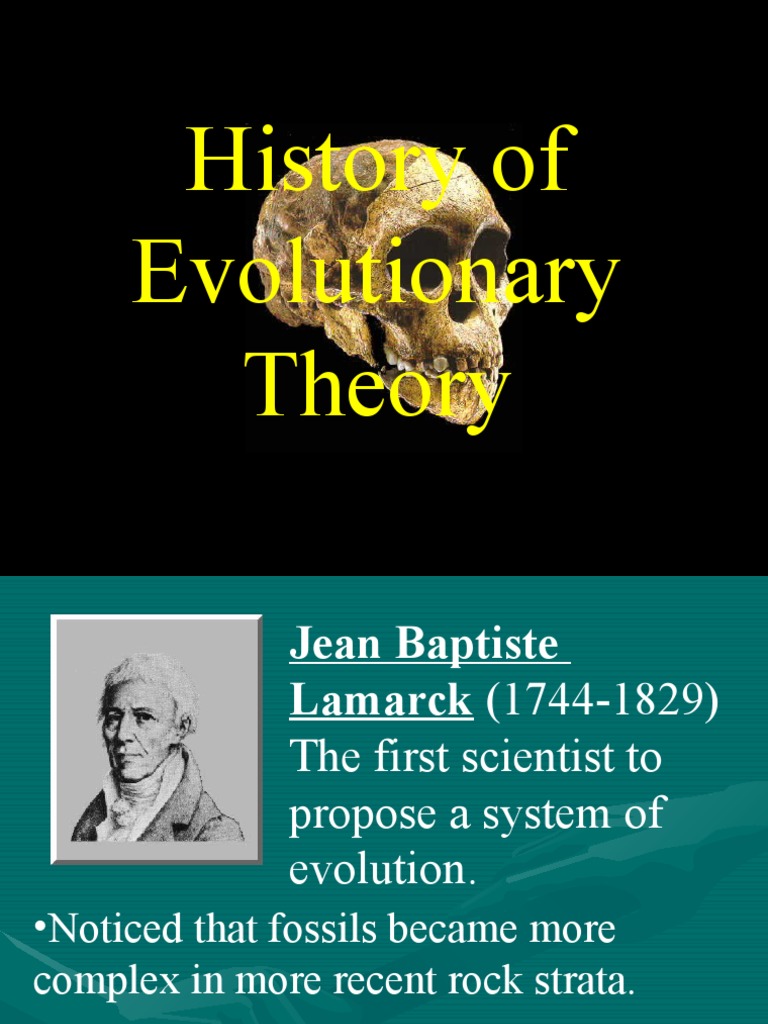 History of Evolution Theory | PDF | Natural Selection | Charles Darwin