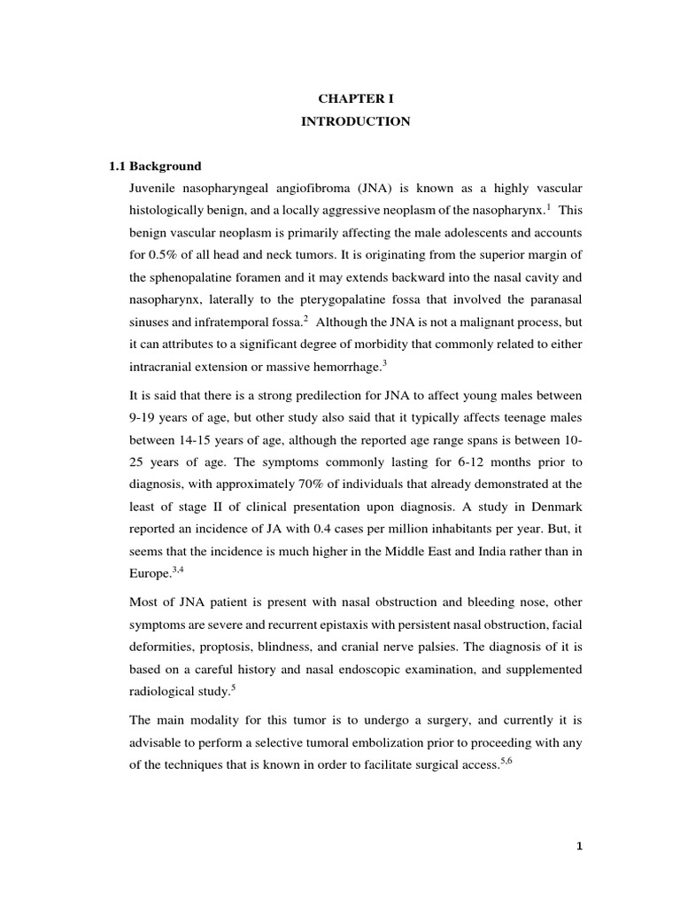 Juvenile Nasopharyngeal Angiofibroma (JNA) | PDF | Radiation Therapy ...