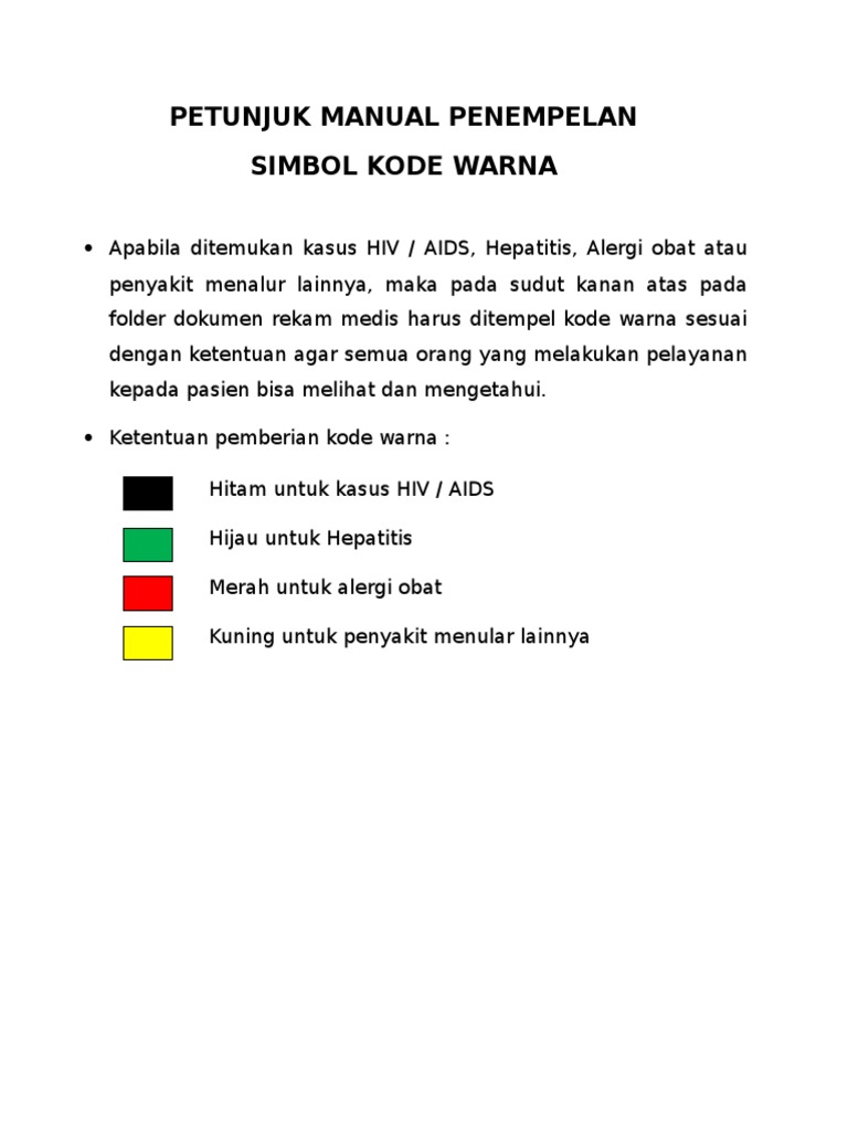 Simbol Kode Warna | PDF