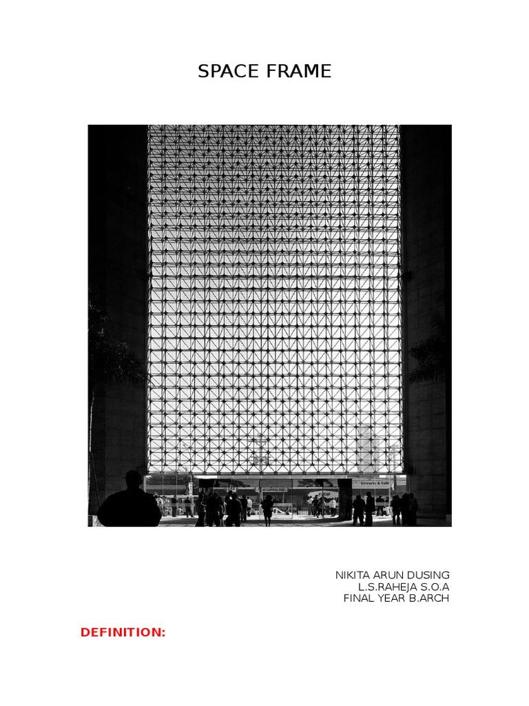 Space Frame | PDF | Civil Engineering | Structural Engineering