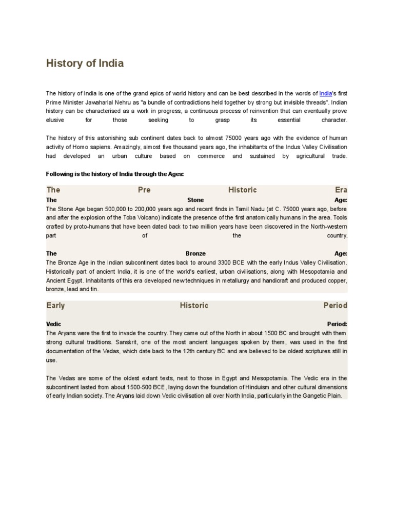 History of India | PDF | South Asia | Asia